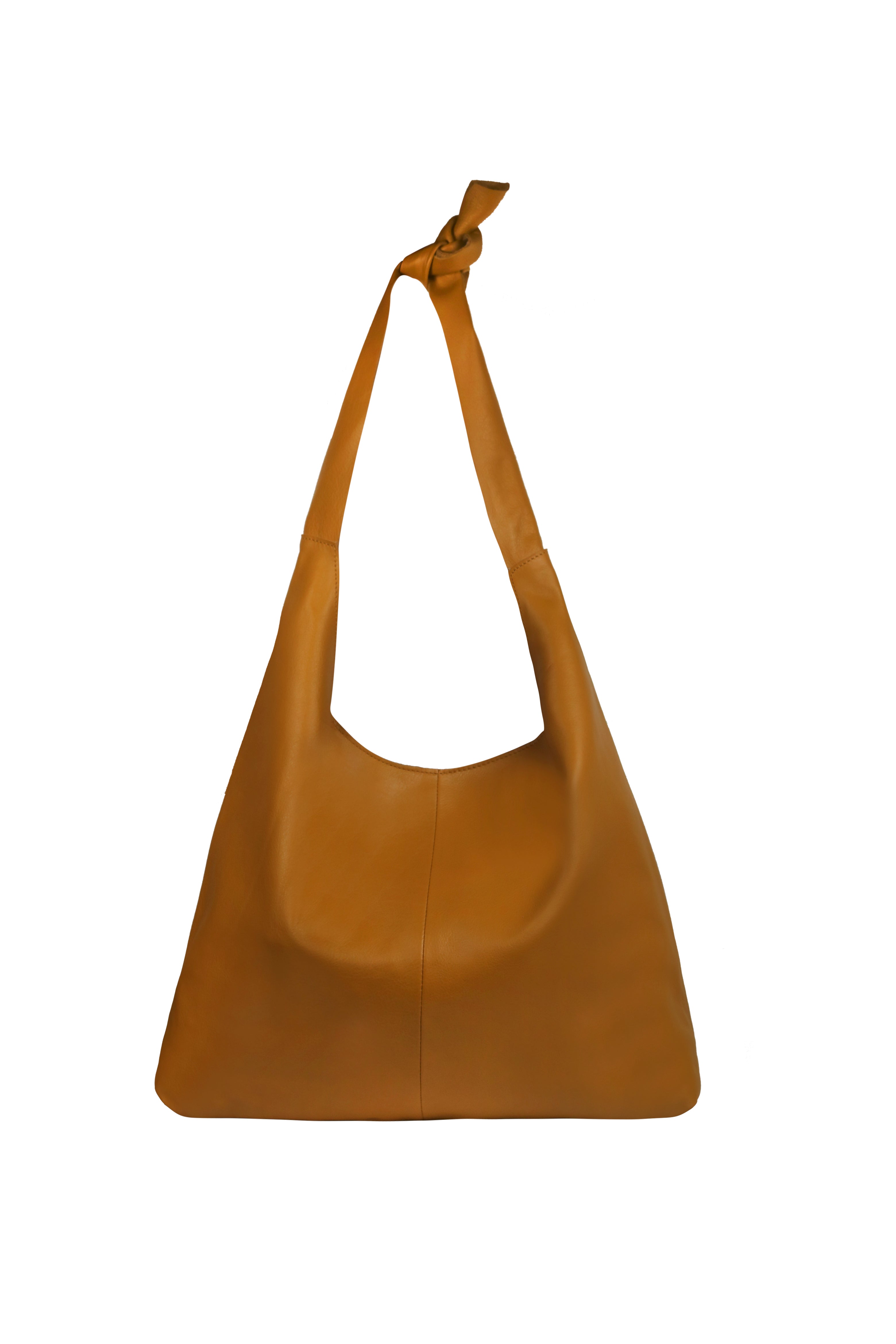 Knot Leather Shoulder Bag (Mustard) – RISA VANCOUVER